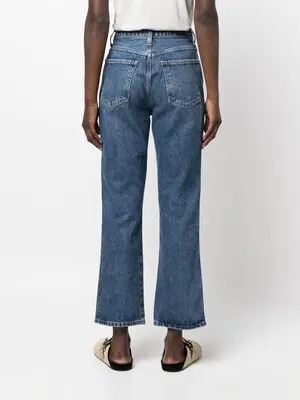 AGOLDE High-waist Cropped Jeans