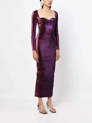AREA Satin Maxi Dress