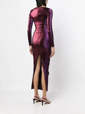 AREA Satin Maxi Dress
