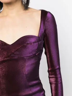 AREA Satin Maxi Dress