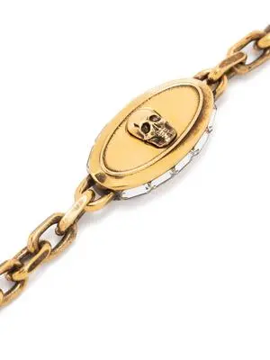 Alexander McQueen Skull Chain-link Bracelet - Gold