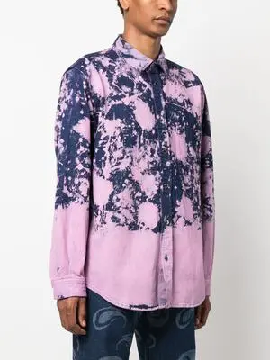 DARKPARK Bleached-effect Long-sleeve Shirt