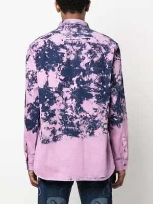 DARKPARK Bleached-effect Long-sleeve Shirt