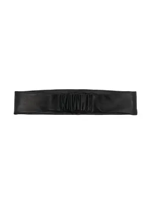 MANOKHI Elastic Plain Hair Band - Black