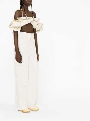 Jacquemus La Brassière Artichaut Top - White
