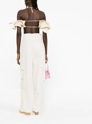 Jacquemus La Brassière Artichaut Top - White