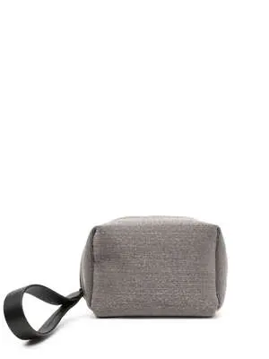 Brunello Cucinelli Precious Monili Bead-embellished Clutch - Grey