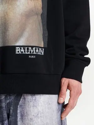Balmain Graphic-print Cotton Hoodie