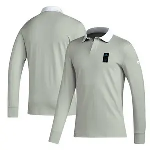 Adidas 2023 Player Charlotte Fc Travel Long Sleeve Polo - Gray