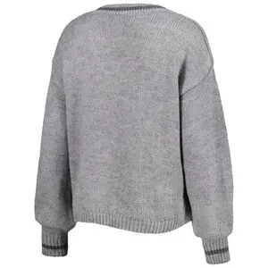 LUSSO Philadelphia 76ers Scarletts Lantern Sleeve Tri-blend V-neck Pullover Sweater