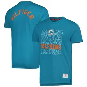 Tommy Hilfiger Miami Dolphins Liam T-shirt - Aqua