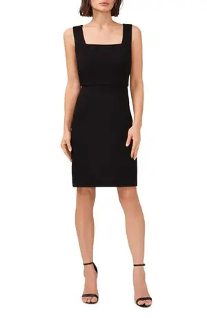 Halogen Sleeveless Sheath Dress - Rich Black
