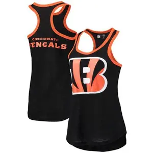 G-III 4HER BY CARL BANKS Cincinnati Bengals Burnout Tank Top - Black