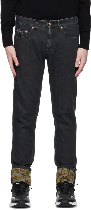 Versace Versace Jeans Couture Black Barocco Jeans - E905 Black