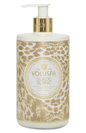 Voluspa Moisturizing Hand Lotion Suede Blanc