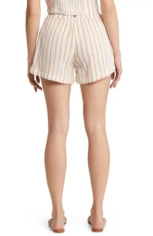 Rip Curl Premium Surf Stripe Cotton Shorts - Gold