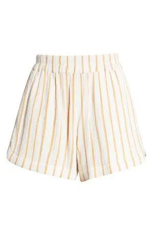 Rip Curl Premium Surf Stripe Cotton Shorts - Gold
