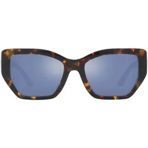 Tory Burch 53mm Rectangular Sunglasses Tortoise