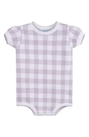 FELTMAN BROTHERS Gingham Cotton Romper - Lilac