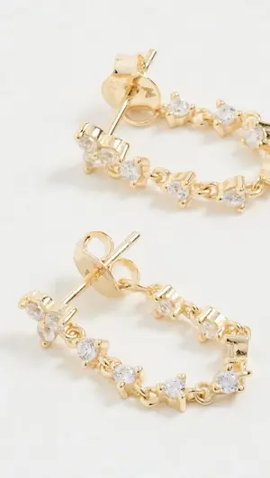 ADINA EDEN Trio Cluster Drop Earrings