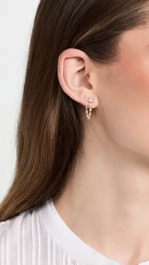 ADINA EDEN Trio Cluster Drop Earrings