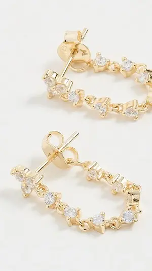 ADINA EDEN Trio Cluster Drop Earrings