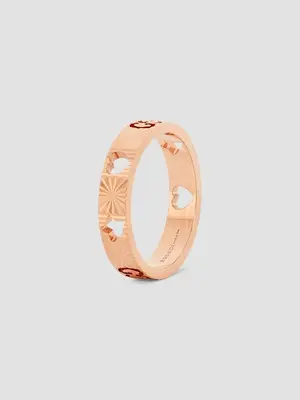 Gucci Icon 18k Rose Star Ring