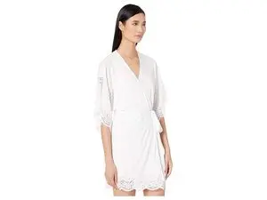 Eberjey Beatrix The Full Lace Robe Robe - White