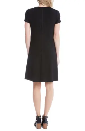Karen Kane Quinn Pocket Shift Dress - Black
