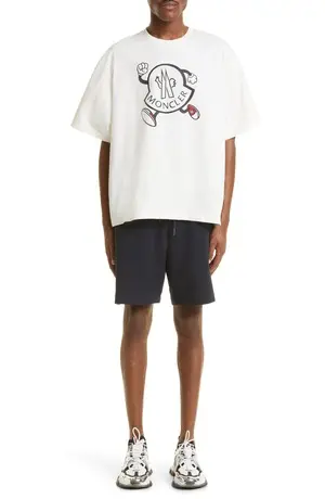 Moncler Running Logo Graphic Tee