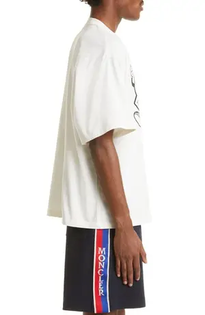 Moncler Running Logo Graphic Tee