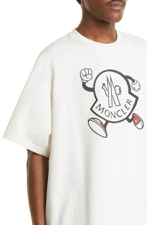 Moncler Running Logo Graphic Tee