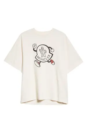 Moncler Running Logo Graphic Tee