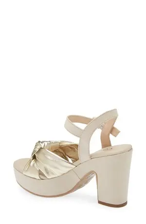 Cordani Lola Knotted Platform Sandal - Platino