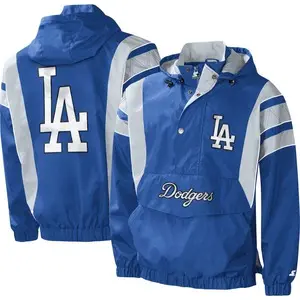 STARTER Los Angeles Dodgers Impact Hoodie Half-zip Jacket