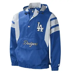 STARTER Los Angeles Dodgers Impact Hoodie Half-zip Jacket