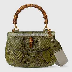 Gucci Bamboo 1947 Medium Python Bag