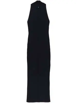 COURREGES Cut-out Ribbed Midi Dress