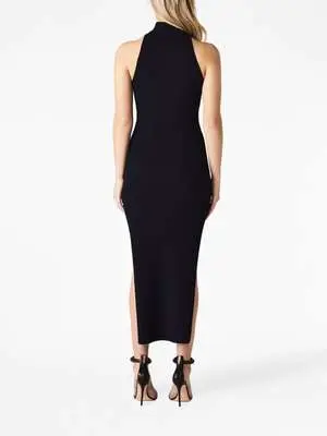 COURREGES Cut-out Ribbed Midi Dress
