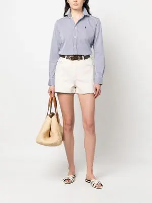Polo Ralph Lauren Striped Cotton Shirt - Blue