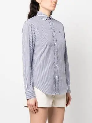 Polo Ralph Lauren Striped Cotton Shirt - Blue