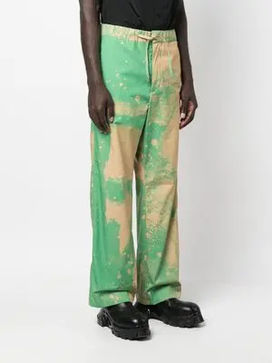 OAMC Spray-paint Effect Cotton Track Pants