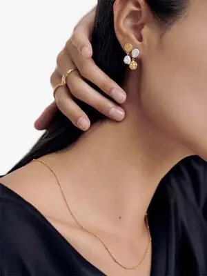 Monica Vinader Mother Of Pearl Keshi Pearl Stud Earrings - Gold