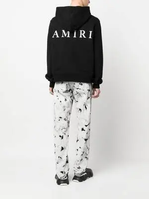 Amiri Logo-print Zip-up Hoodie