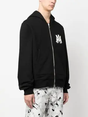 Amiri Logo-print Zip-up Hoodie