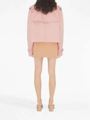 Burberry Cotton Mini Skirt - Neutrals
