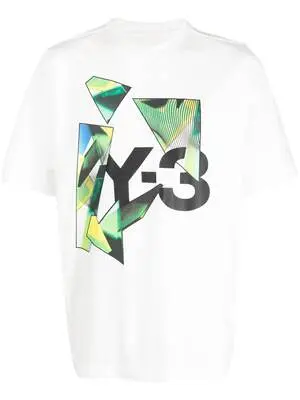 Y3 Logo-print Graphic T-shirt - White
