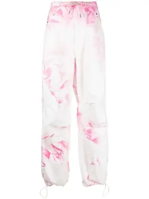 DARKPARK Tie-dye Cargo Trousers - Pink