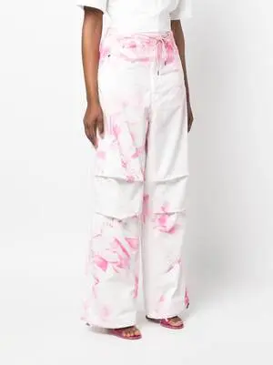 DARKPARK Tie-dye Cargo Trousers - Pink