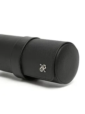 RAPPORT LONDON Berkely Leather 3-watch Roll - Black